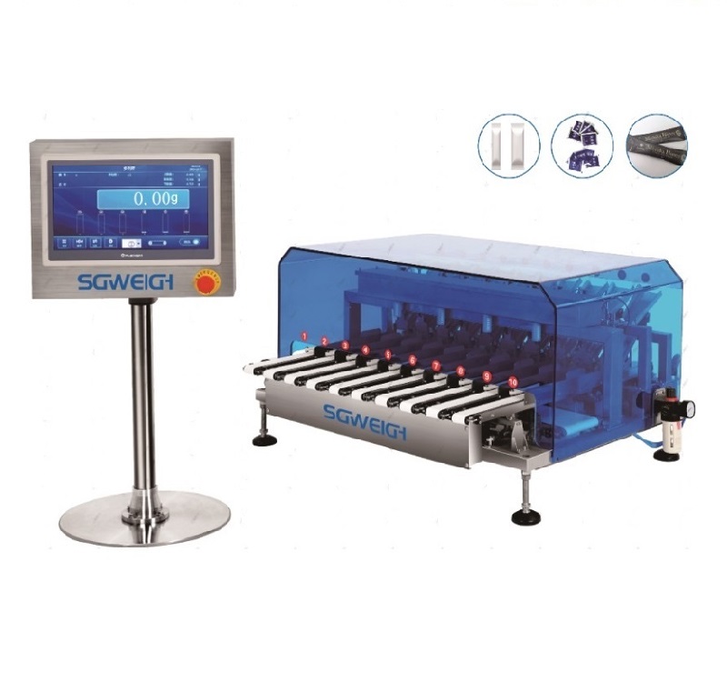 10-Lane Small Package High Speed Multi-track Check Weigher Multi-lane ...