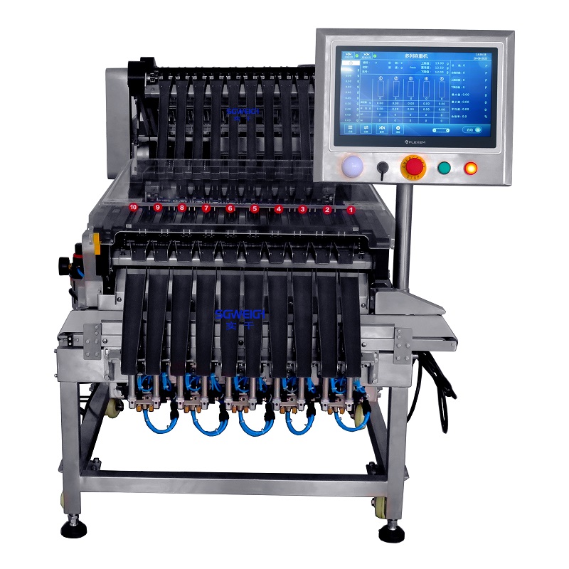 Multi-lane Packaging Production Line Weighing System 8-track Stick Pack ...